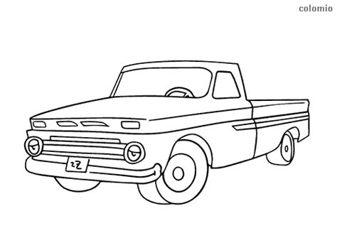 Dibujos Para Colorear De Camionetas Ford