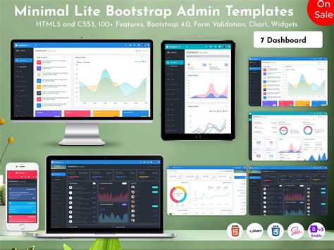 Minimal Lite Bootstrap Admin Templates With Modern Design Concept
