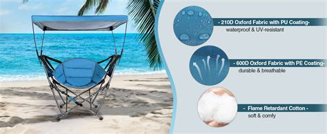 Redcamp Portable Hammock Camping Chairs For Adults Padded Folding Swinging Camping