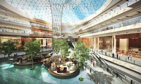 Indoor Visualization Shopping Mall Interior 3d Architectural