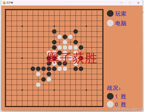 基于 Python 的五子棋对战游戏python 在线对战五子棋游戏 Csdn博客
