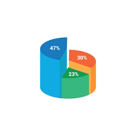 Vector Concept Design Circle Chart Graph Achievement Percent 39316376