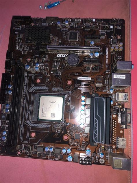 Msi A M Pro Vh Plus Motherboard With Amd A Cpu Computers Tech Parts Accessories