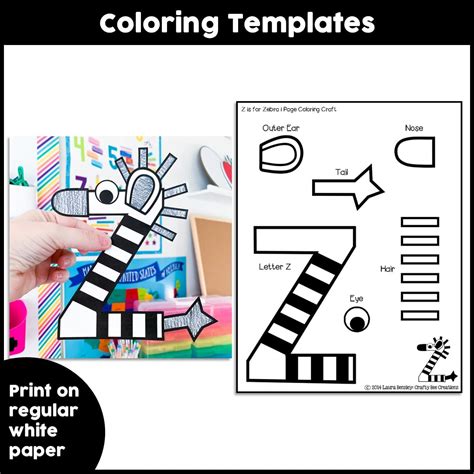 Uppercase Letter Z Is For Zebra Craft Activity Crafty Bee Creations
