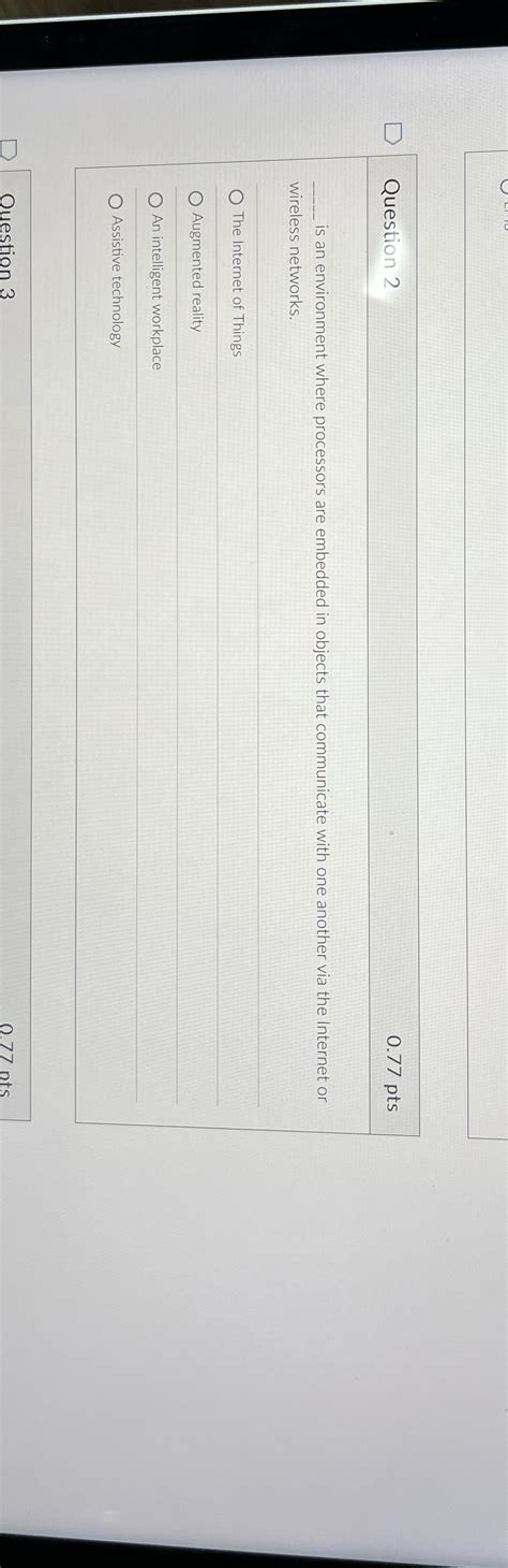 Solved Question 2077ptsis An Environment Where Processors
