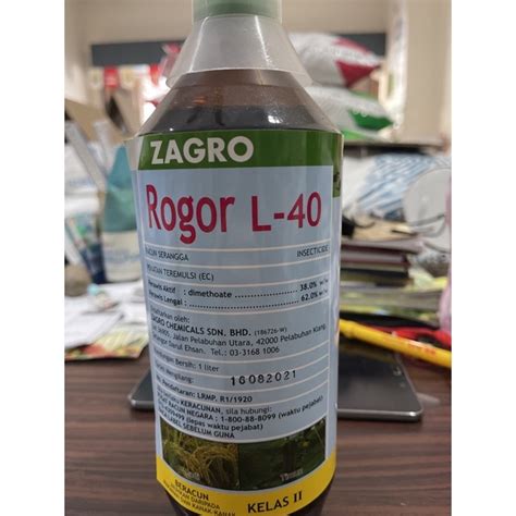 Zagro Rogor L 40 Racun Serangga 1l Shopee Malaysia