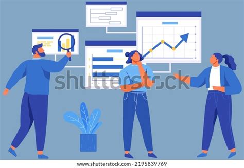 Data Analysis Research Statistics Concept Strategy Stock Vector Royalty Free 2195839769