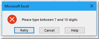 How To Use Data Validation To Limit Number Of Digits While Typing In Excel