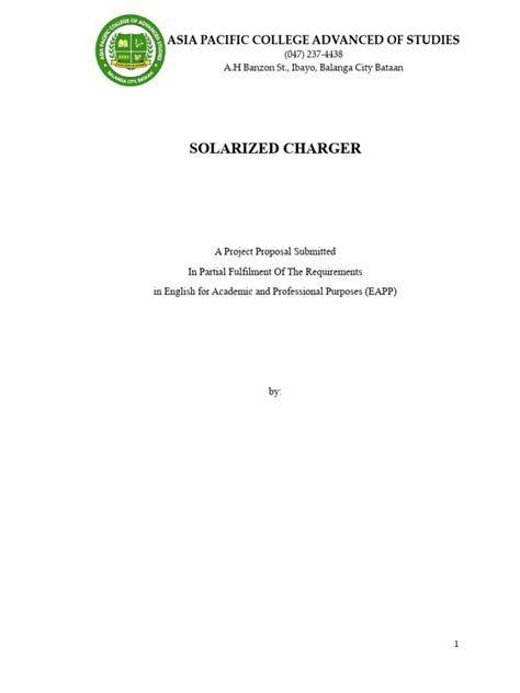 Concept Paper Sample Pdf Sustainability Sustainable Energy