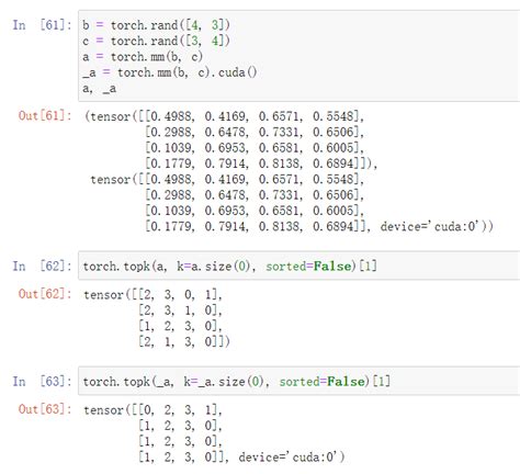 why is the function torch topk inconsistent on cpu and cuda · issue