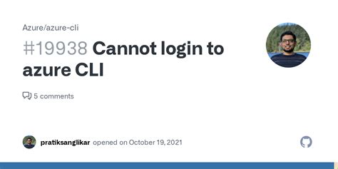Cannot Login To Azure Cli · Issue 19938 · Azureazure Cli · Github