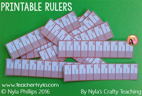 Fun Printable Rulers To Scale In 12 Inches And 30 Cm Nyla S Crafty Teaching