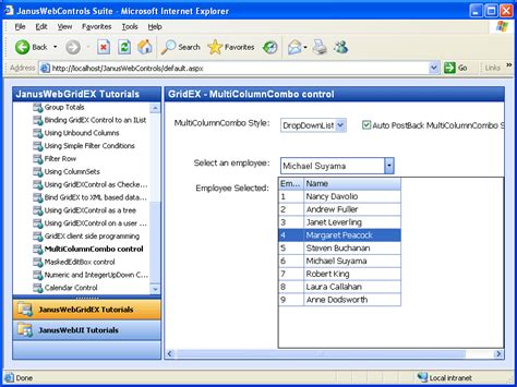 Janus Web Aspnet Server Controls Suite