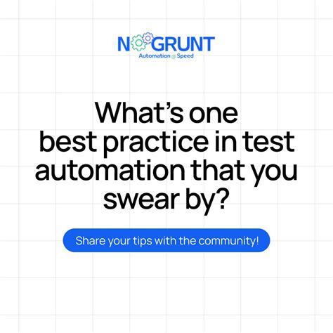 Nogrunt On Linkedin Testautomation Bestpractices Automationtips Softwaretesting…
