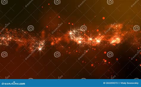 D Rendering Of Bright Abstract Cloud From Particle Structure Stock Illustration Illustration