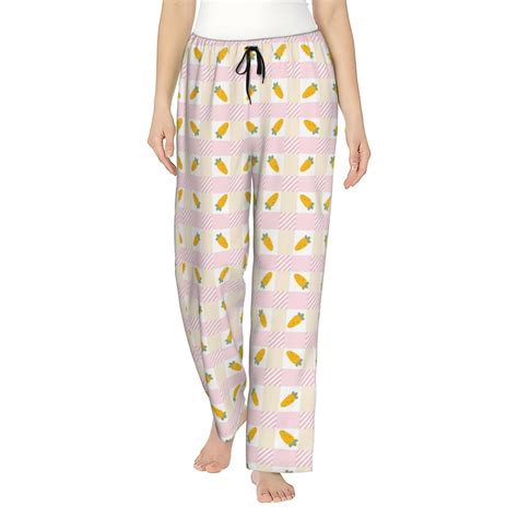 Haiem Kawaii Carrots Pattern Womens Pajama Pants Ultra Lightweight Pjs