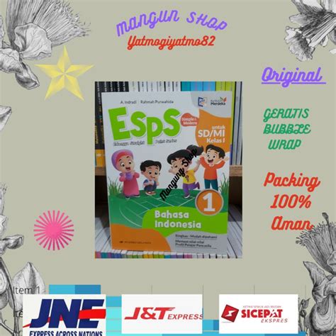 Indonesian Language Esps Book For Elementary School Class 1 Merdeka Erlangga Curriculum Shopee
