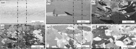 Macrostructure Of The Cross Section After Rolling A And Annealing At Download Scientific