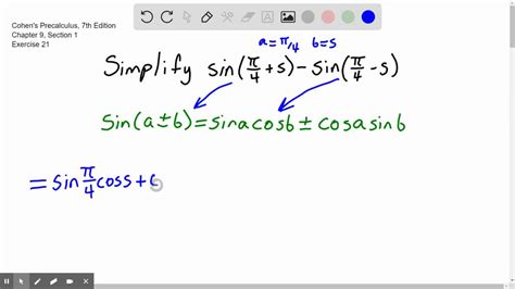 write in terms of sine and cosine and simplify ea…