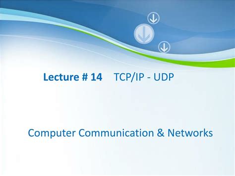 PPT Lecture TCP IP UDP PowerPoint Presentation Free Download ID