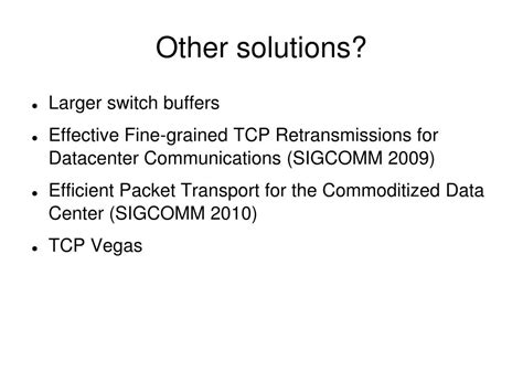 Ppt Ictcp Incast Congestion Control For Tcp In Data Center Networks By Hilfi Alkaff