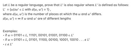 Solved Let L Be A Regular Language Prove That L Is Also Chegg Com