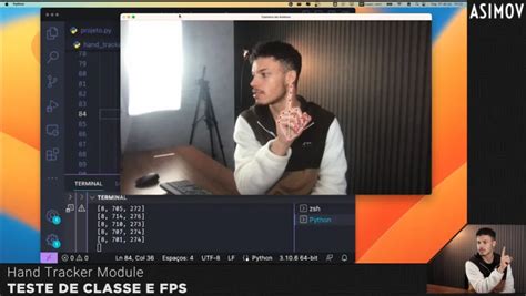 Hand Tracking Rastreando sua mão na webcam Asimov Academy