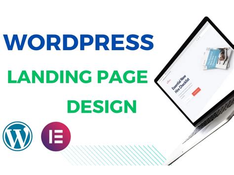 professional wordpress landing page design using elementor pro upwork