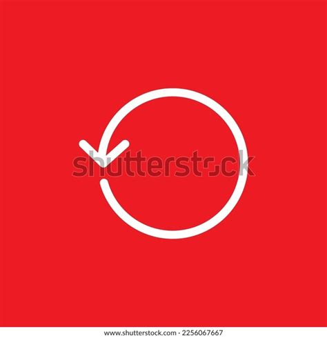 Rotating Line Icon App Interface Graphics Stock Vector Royalty Free