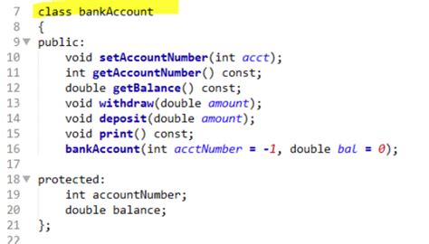 Solved C The Class BankAccount To Store Customers Chegg