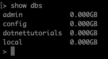 Working With MongoDB Database Dot Net Tutorials