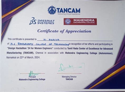 Akalya Akalya On Linkedin Tancam Hackathon Advancedmanufacturing