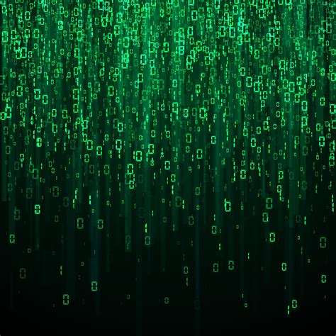 Random Binary Numbers Matrix Background In Green Colors Vector Illustration 21890989 Vector