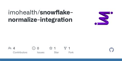 Github Imohealthsnowflake Normalize Integration