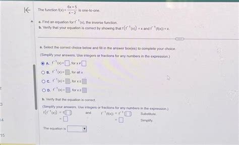 Solved 3 14 15 K The Function F X 6x 5 X 2 A Find An