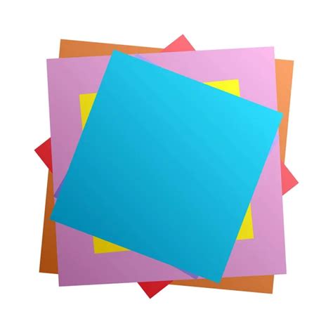 random rotated overlapping chaotic squares vector illustration colorful