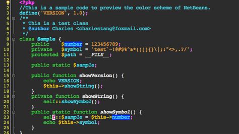 NetBeans Themes Color Schemes Of The NetBeans IDE Color Schemes Color Development