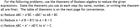 solved for the following problems use the theorems of
