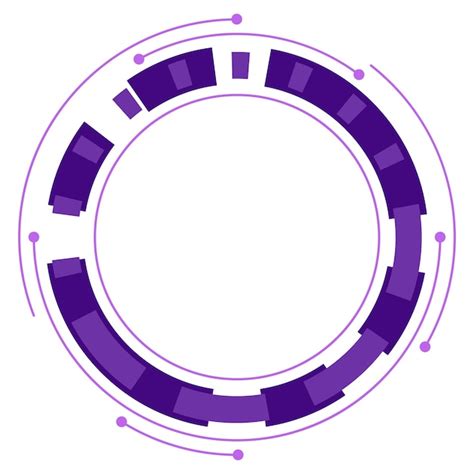 Premium Vector Modern Circle Tech Frame