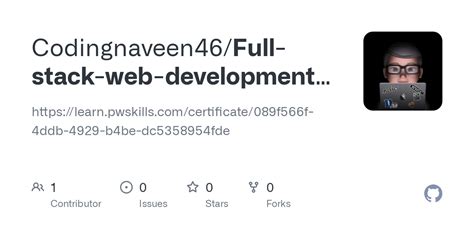 github codingnaveen46 full stack web development certificate