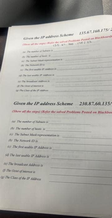 Solved Gwen The Ip Address Scheme 135671601757 2 The