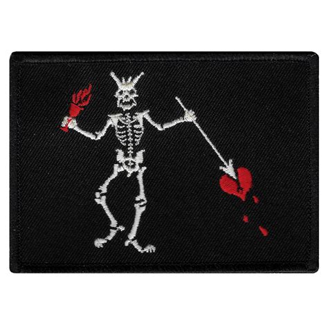 Blackbeard Flag Embroidered Patch