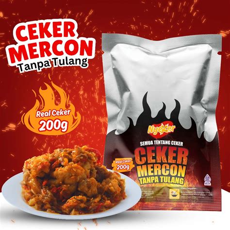 Jual Ceker Mercon Tanpa Tulang Oseng Ceker Mercon Oseng Mercon Ceker Real Ceker 200g Shopee