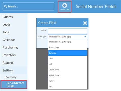 Add A Serial Number Custom Field