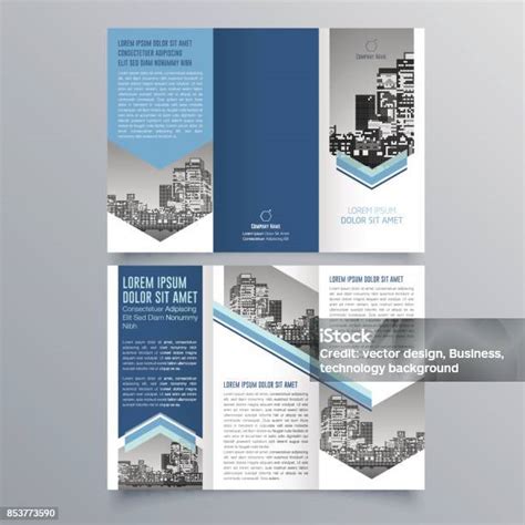 브로셔 디자인 브로셔 템플릿 창조적인 삼중 트렌드 브로셔 3단 브로슈어에 대한 스톡 벡터 아트 및 기타 이미지 3단 브로슈어