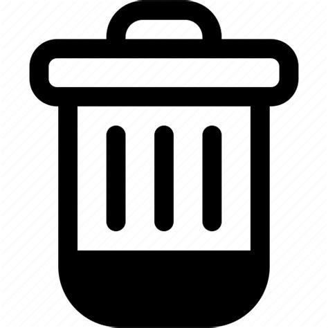 delete trash bin remove garbage can cancel icon download on