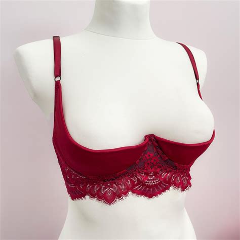 Open Cupless Bra For Big Breast Shelf Bra Open Quarter Cup Bra 14