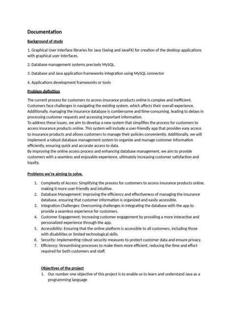 Java Assign Documentation Pdf Databases Usability