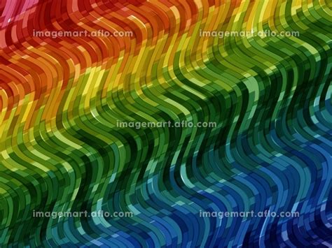 Vector Colorful Tiles Abstract Striped Background Rectangles Tiles With Wavy Distortion