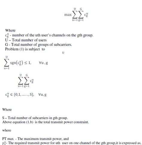 Sub Channel Allocation In The MC CDMA Systems For Throughput Maximization A Survey Open Access